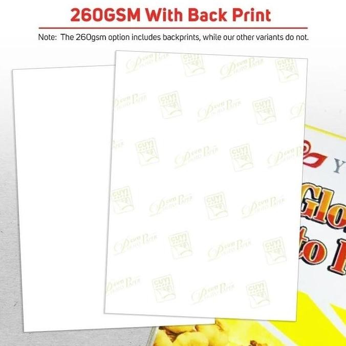 Jual Kertas Foto Rc Glossy 260Gsm (20 Lembar/Pack) | Cetak Foto Hd A4 ...