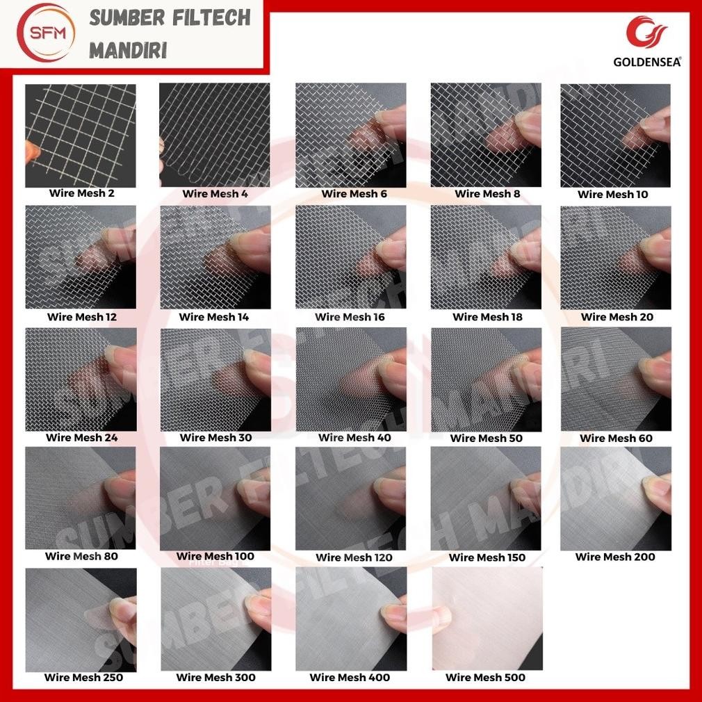 Jual Terjangkau Goldensea Wire Mesh Saringan SS 304, #10, 12, 14, 16 ...