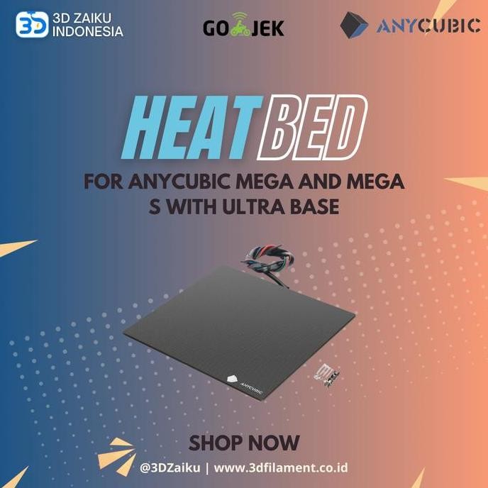 Jual Original Anycubic Mega and Mega S Heatbed Hotbed with Ultrabase ...