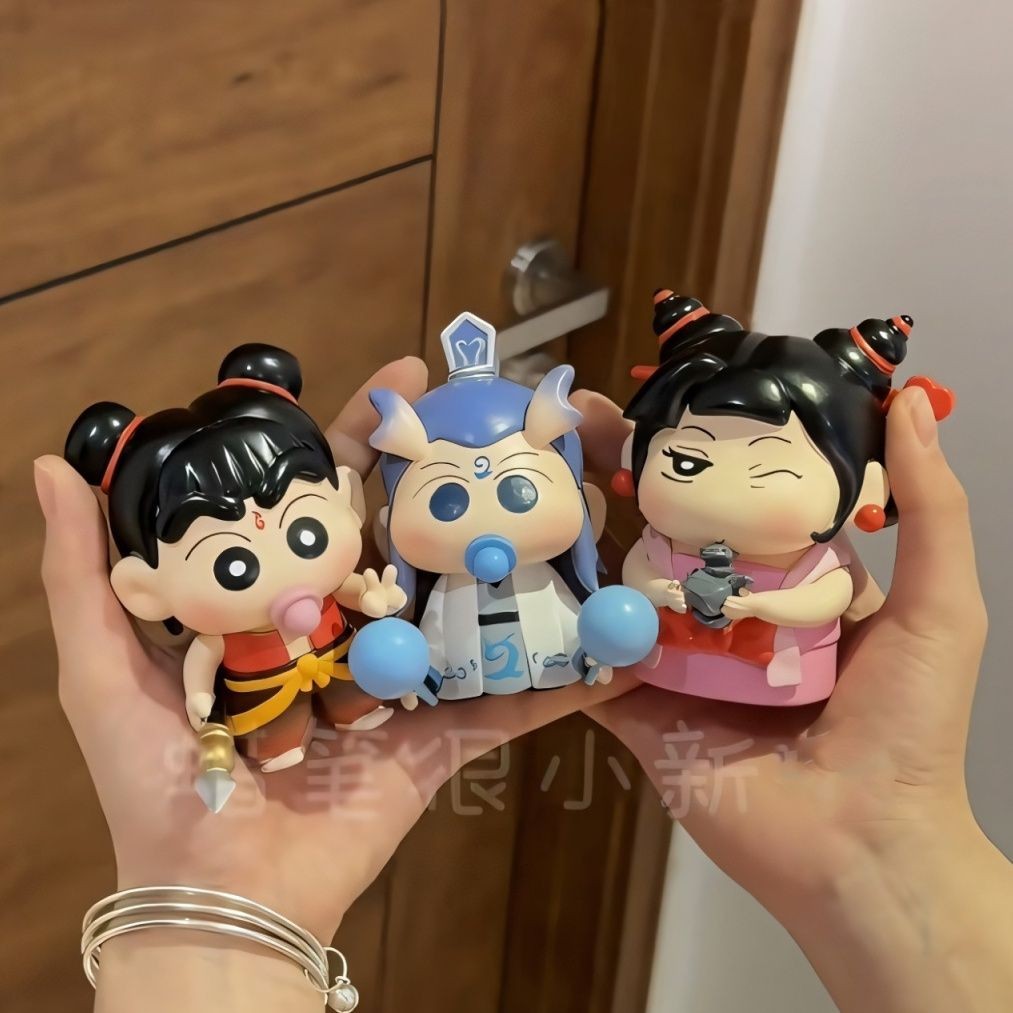 Jual Figurine Nezha Crayon Shin-chan Super Imut Ao Bing Periferal ...