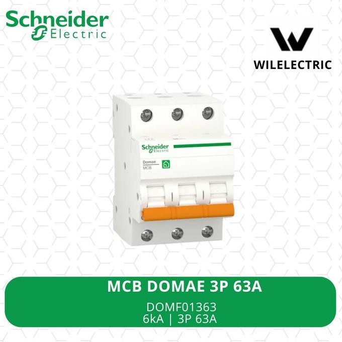 Jual HARGA DISC - MCB Schneider DOMAE 3 phase / 3P 63A / 63 A C63 / C 63 Merlin Gerlin | Shopee ...