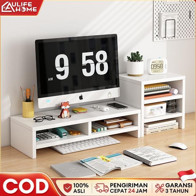 Jual Rak Monitor Desktop Stand Monitor Meja Rak Buku Kokoh Dudukan ...