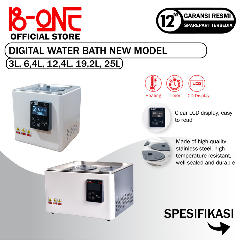 Jual B-ONE Digital Waterbath New Model - 25L | Shopee Indonesia