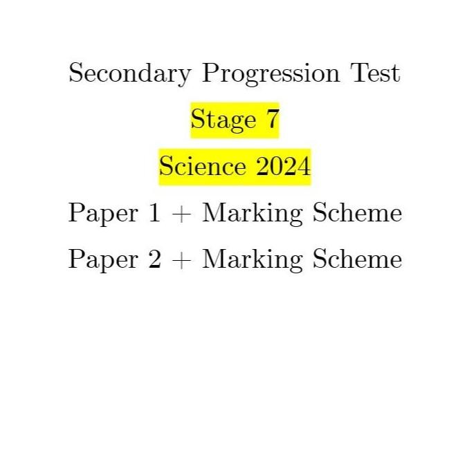 Jual Cambridge Secondary Progression Stage 7 Science Tahun 2024 ...