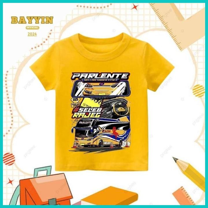 Jual 100% Kaos Anak Custom Nama Combed 30S Gambar Bus Parlente Untuk Anak Dan Hadiah Anak Laki ...