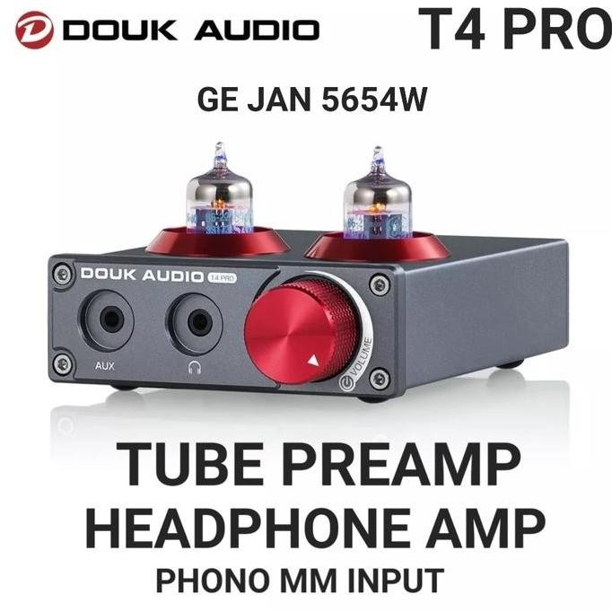 Jual Promo DOUK AUDIO T4 PRO Headphone Amp & Tube Preamp Phono MM Input ...