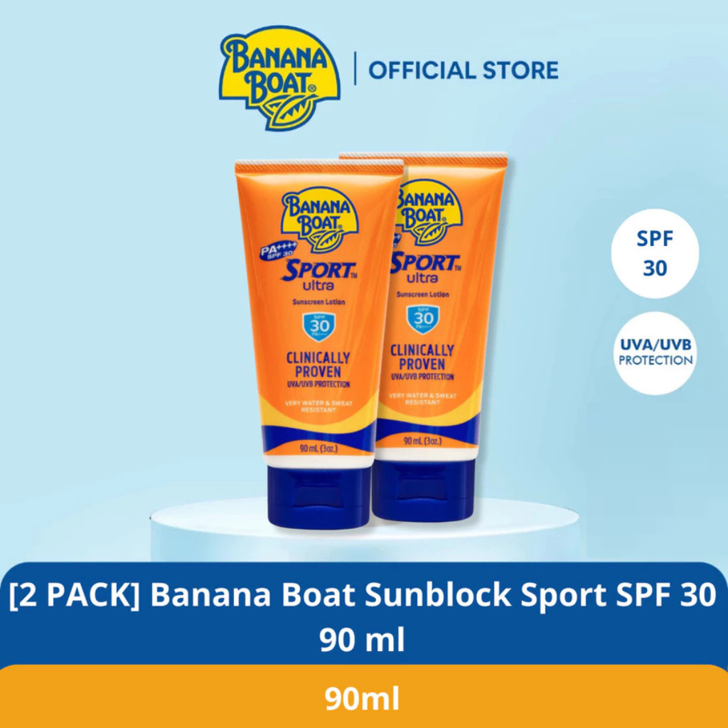 Jual [2 PACK] Banana Boat Sunblock Sport SPF 30 90 mL | Shopee Indonesia