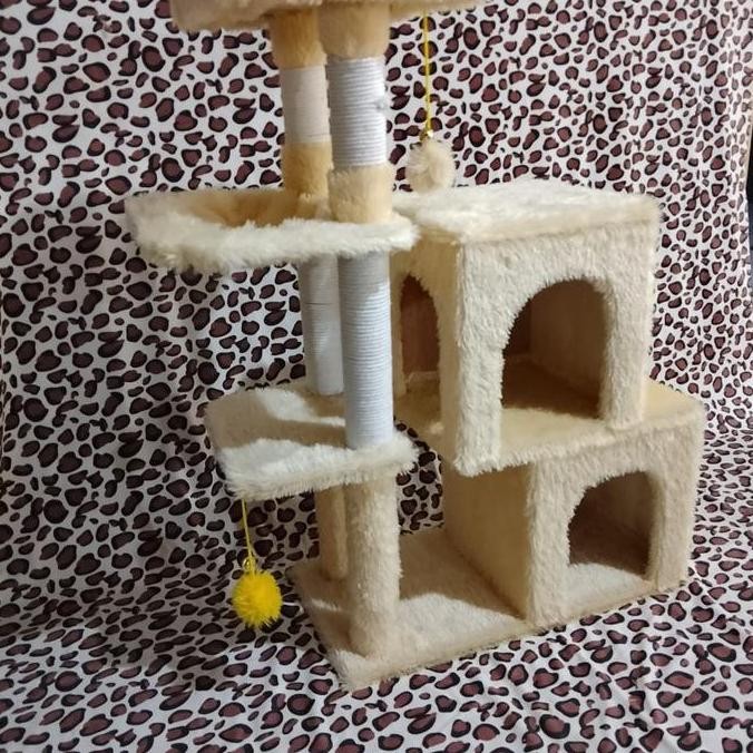 Jual cat tower cat tree condo rumah kucing tingkat hamock | Shopee ...