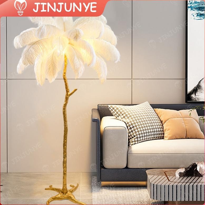 Jual Ruang Tamu Lampu Bulu Angsa Tinggi 1.7M Lampu Lantai Bulu Burung ...