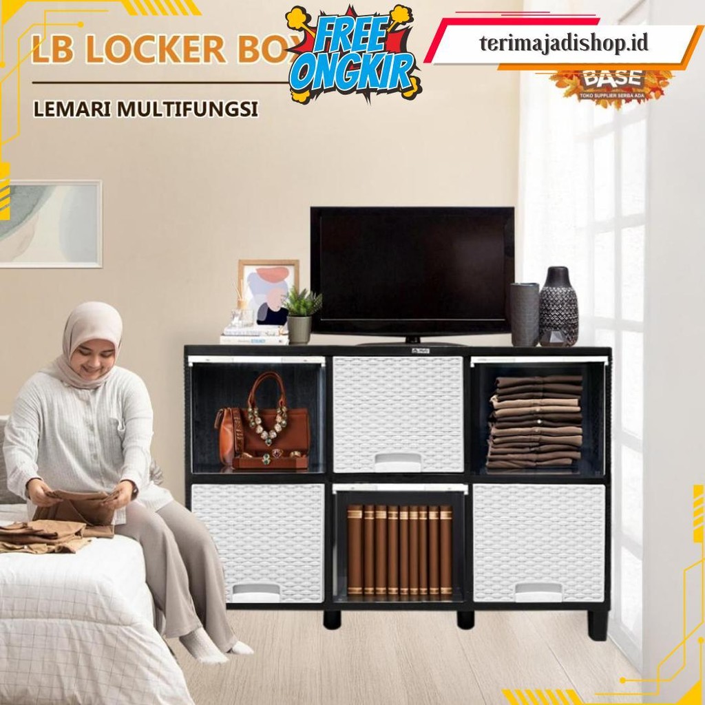 Jual Lb Locker Box - Meja Tv / Almari Plastik / Loker / Lemari Jumbo Cod | Shopee Indonesia
