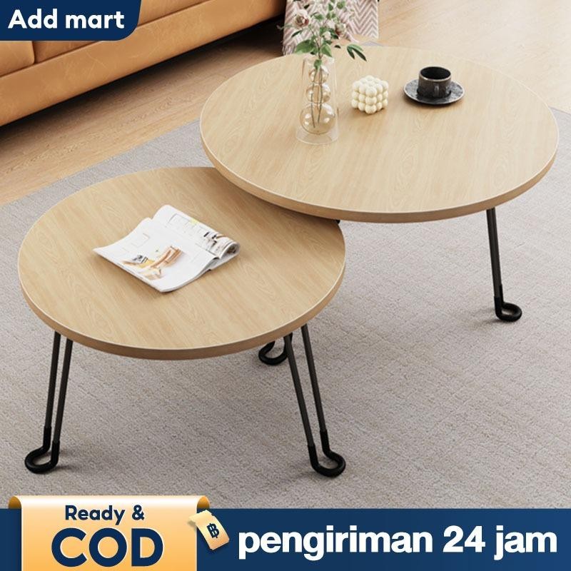 Jual Meja Lipat Bulat 80Cm Meja Kecil Meja Estetik Meja Bulat Meja Kopi ...