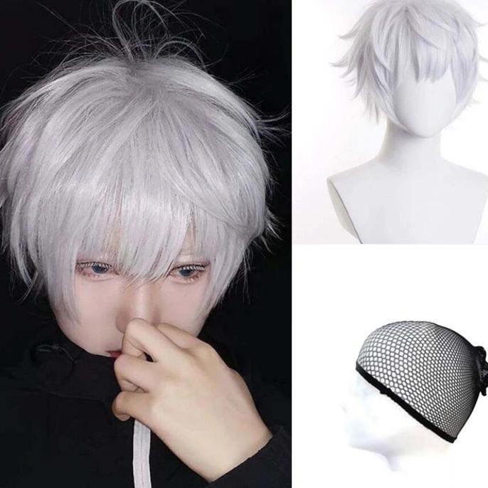 Jual Rambut Gojo Satoru Rambut Cosplay Anime Jujutsu Kaisen Rambut ...