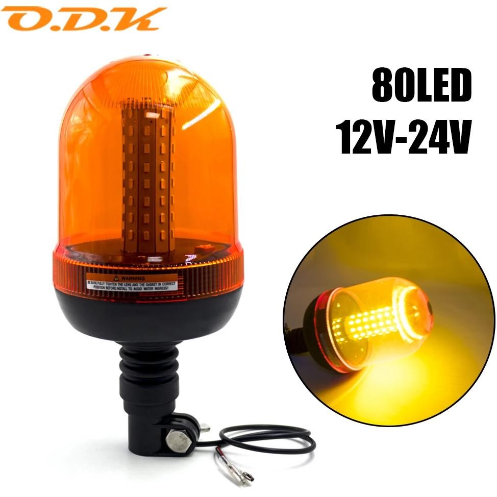 Jual 12V24V 80Led Waterproof Strobe Light For Truck Tractor Beacon Lamp Flashing Warning Vehicle ...
