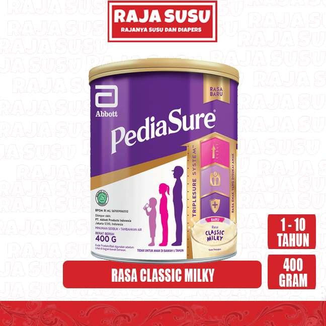 Jual PEDIASURE CLASSIC MILKY 400 GR - RAJA SUSU | Shopee Indonesia