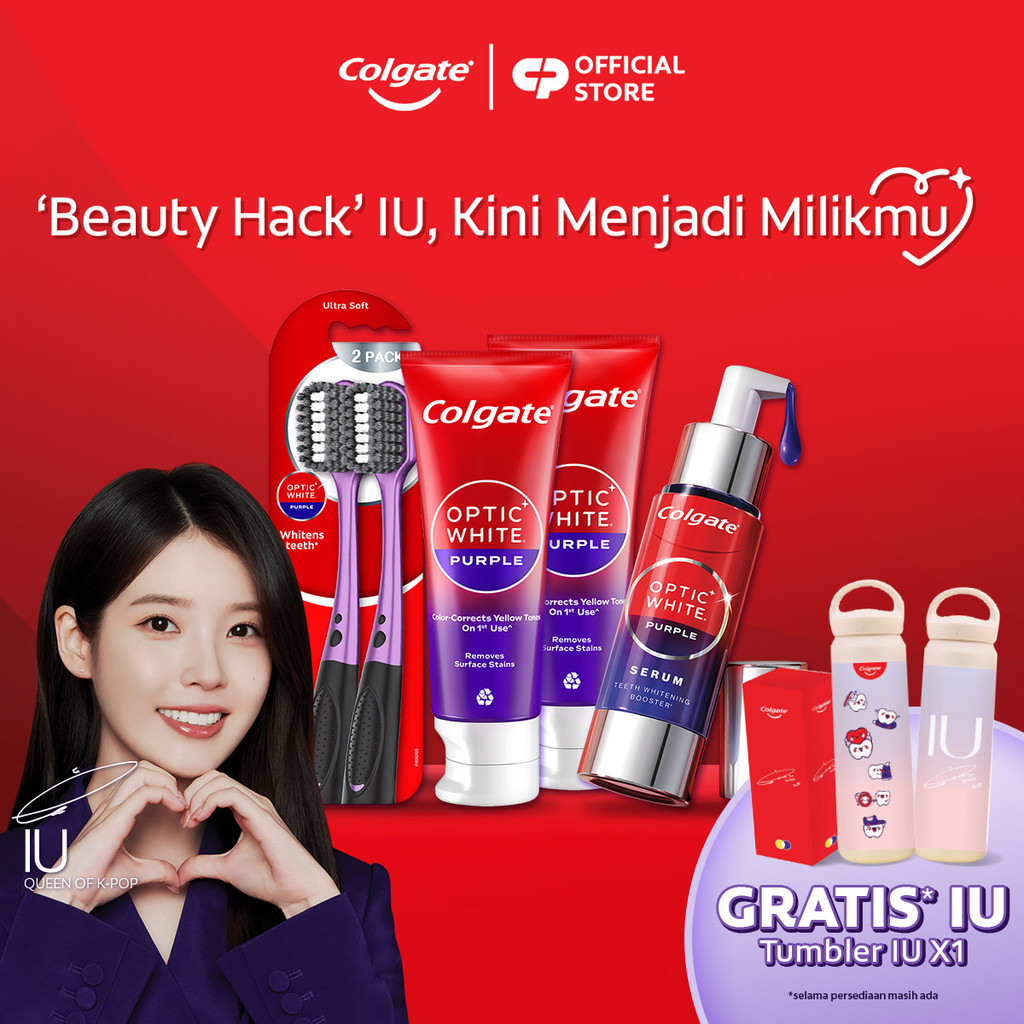Jual IU x Colgate Purple Special Bundle (GRATIS IU Tumbler) | Shopee Indonesia