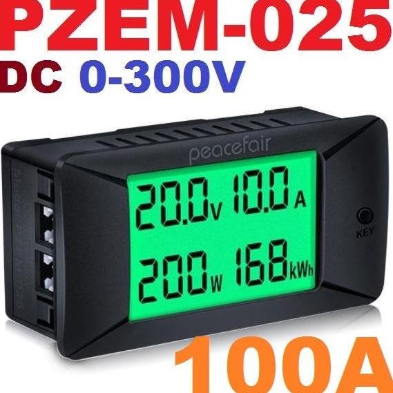 Jual Dc Watt Meter Pzem-025 100A Peacefair Volt Ampere Kwh Meter Forsale! | Shopee Indonesia