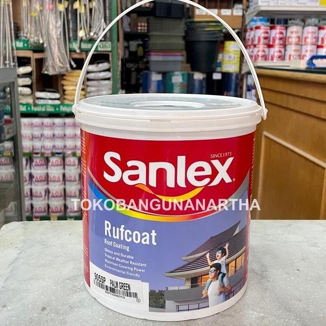 Jual NEW 4 Kg Sanlex Rufcoat Cat Genteng - 904 905 907 908 914 | Shopee ...