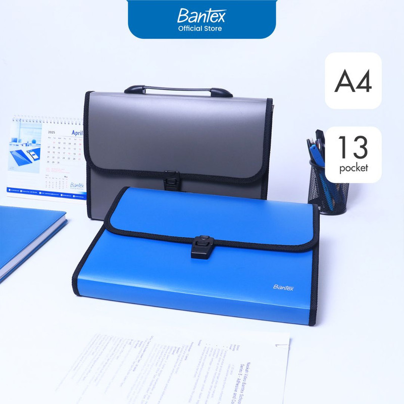 Jual Bantex Map Harmonika A4 / Expanding File 13 Pembatas Warna Klasik ...