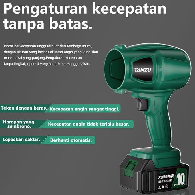 Jual Tanzu 21V Turbo Kipas Blower Jet Blower Turbin Kipas Blower Mesin ...