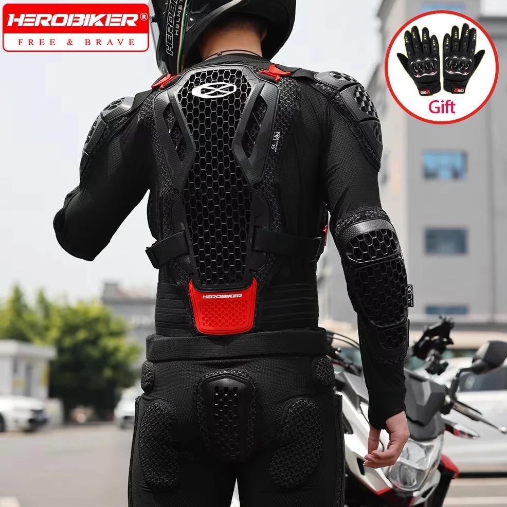 Jual Motorcycle Armor Jacket Men Women Motorcycle Full Body Armor ...