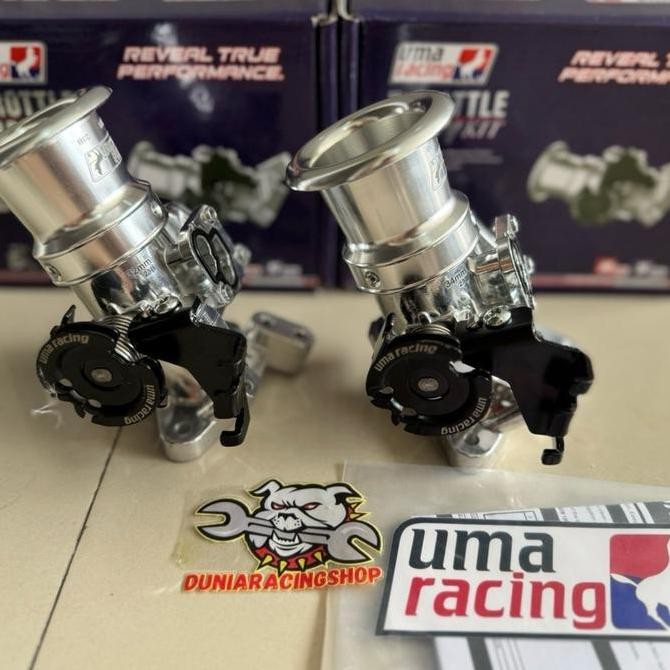 Jual THROTTLE Body Kit TB UMA Racing intek double lubang injektor ...