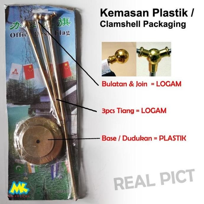 Jual Grosir Stand Tiang Bendera Meja Model Y / Stainless Steel Flag ...
