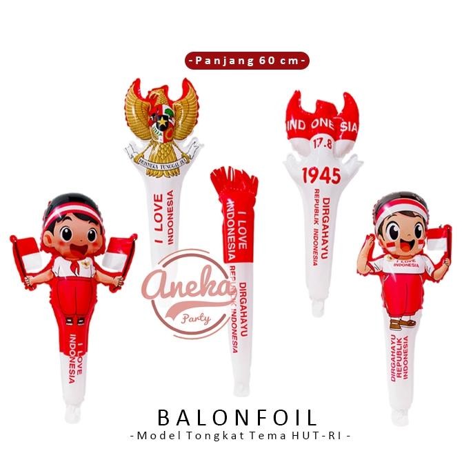 Jual Ad-56 Isi 50 Balon Tongkat Hut Ri Karakter / Balon Pentung ...