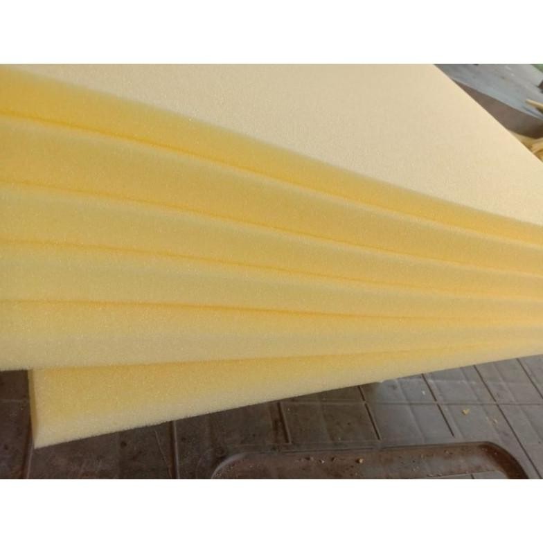 Jual busa lembaran 2cm busa kuning ukuran 100x30x2cm AST | Shopee Indonesia