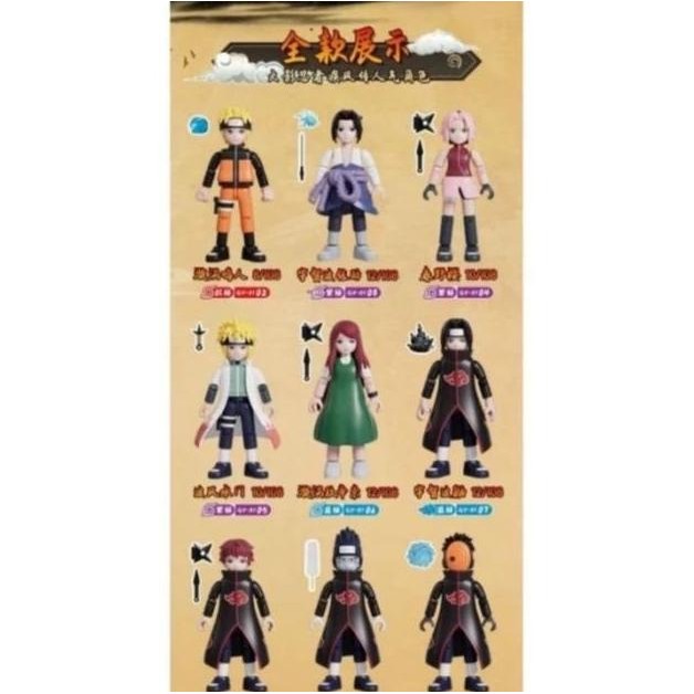 Jual Blokees Naruto Shippuden Gv01 Blind Box Fure Ke Fure Series 1 Toy ...