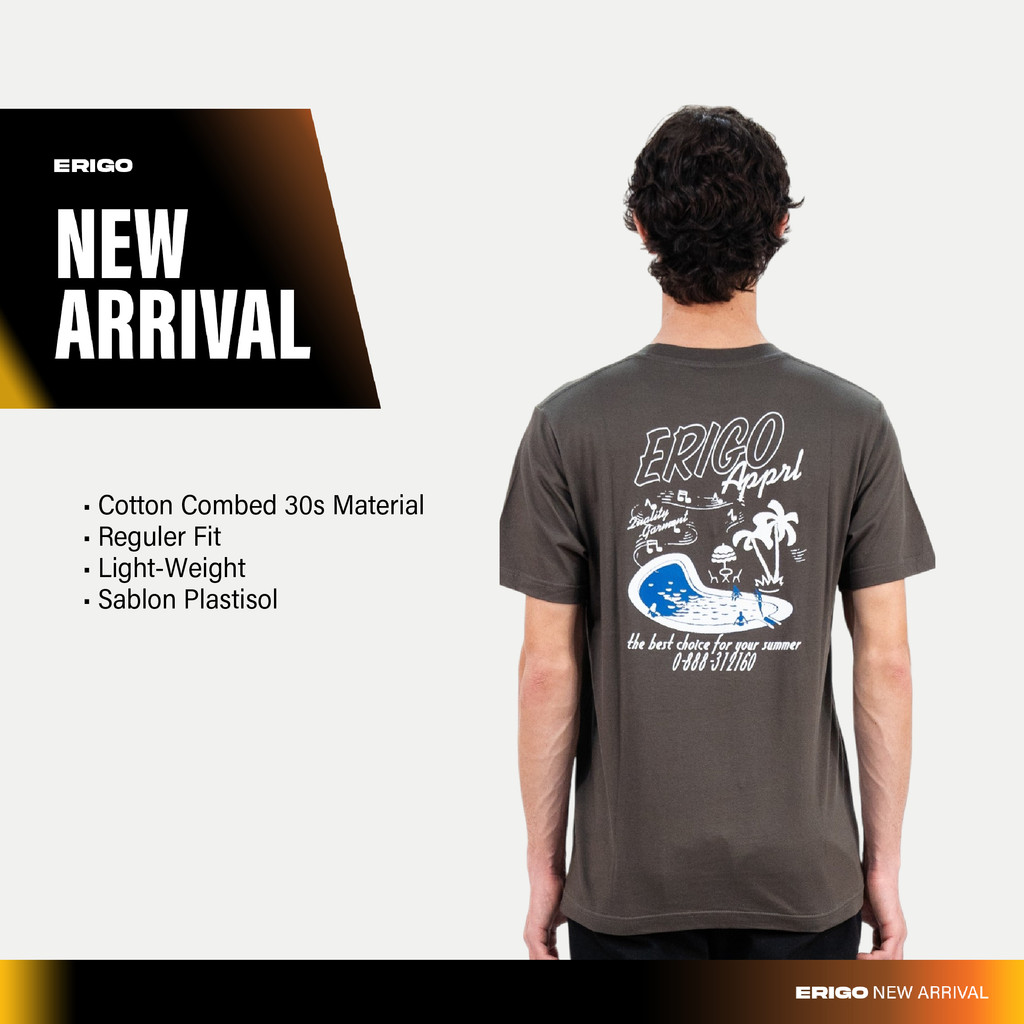 Jual Erigo T-Shirt Wikey Grey - Kaos Unisex | Shopee Indonesia