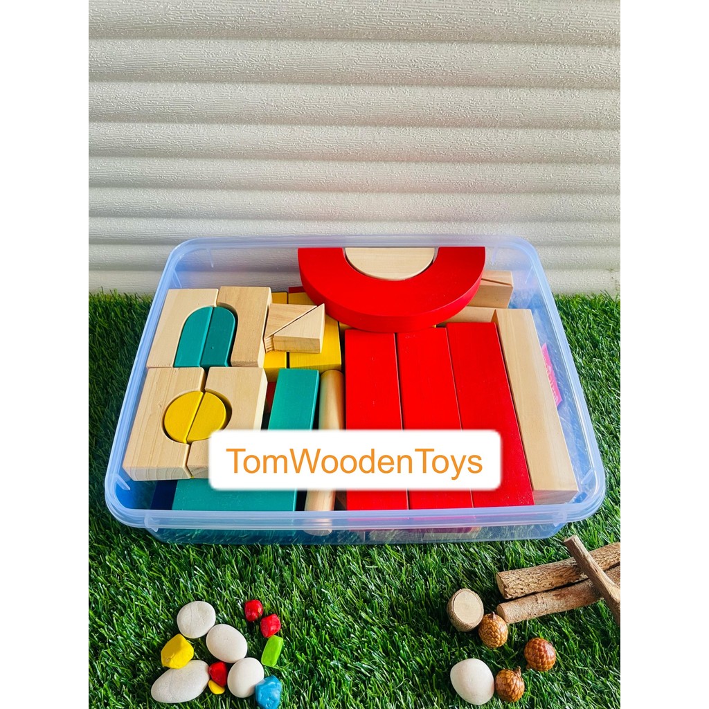 Jual Mainan Edukatif Balok Seri Warna Isi 90 Mainan Kayu Anak dengan ...