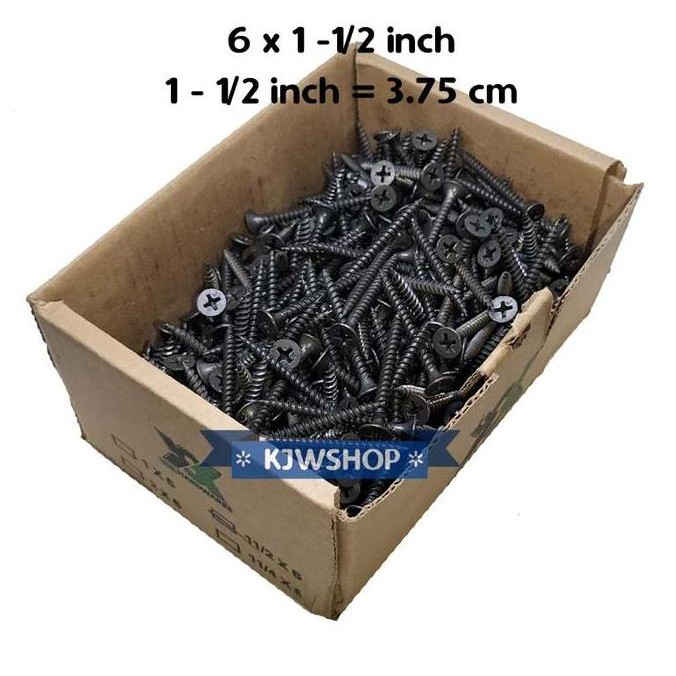 Jual Sale Drywall Sekrup Gypsum Sekrup Baja Hitam 6 Mm X 4 Cm | Shopee Indonesia