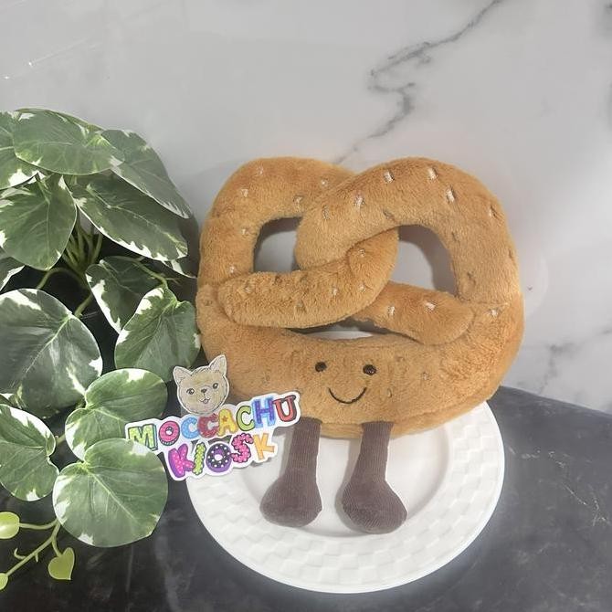 Jual NEW Jellycat Amuseables Pretzel / boneka roti pretzel READY ...
