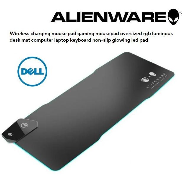 Jual TERBARU - Mousepad Gaming Dell Alienware Charging 15W RGB WCMP-2 ...