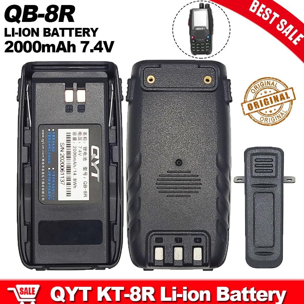 Jual 2000Mah 7.4V Qb-8R Li-Ion Battery For Qyt Walkie Talkie Kt-8R Two Way Radios 100% Original ...