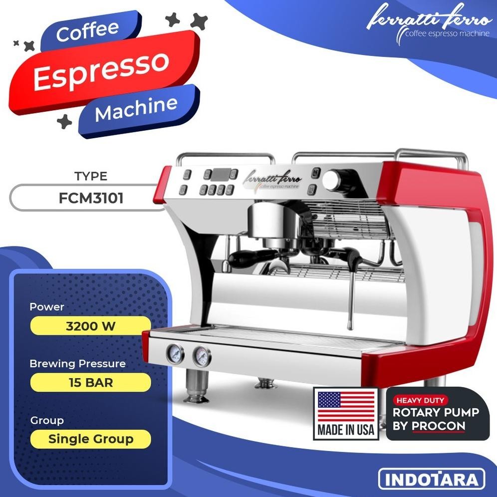 Jual MESIN KOPI FERRATTI FERRO ESPRESSO MACHINE/ COFFEE MAKER FCM3101 ...