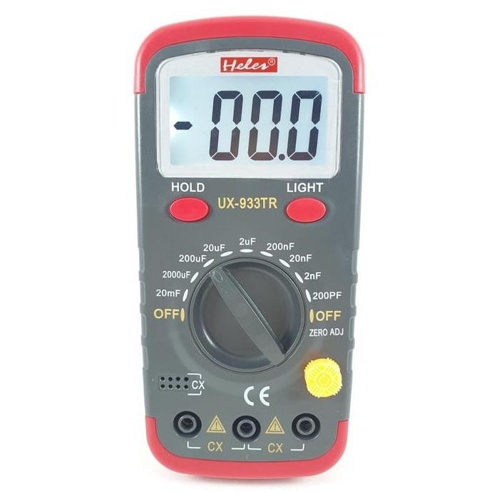 Jual Tester Kapasitor Heles Ux933Tr Multimeter Ux 933 Tr Avometer Ux ...