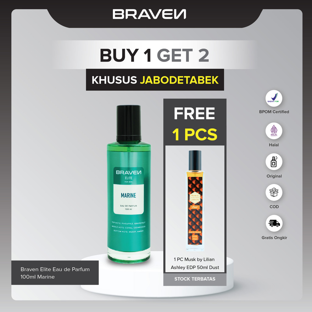 Jual Braven Elite Eau De Parfum Marine 100ML | Parfum Pria EDP Tahan ...