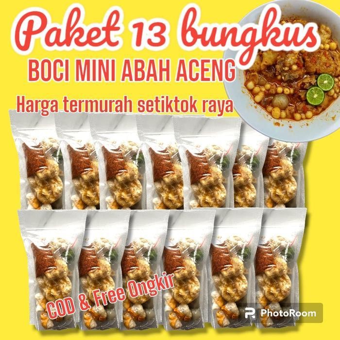 Jual 13 Bungkus Baso Aci Mini Abah Aceng Makanan Instan Food Pedas ...