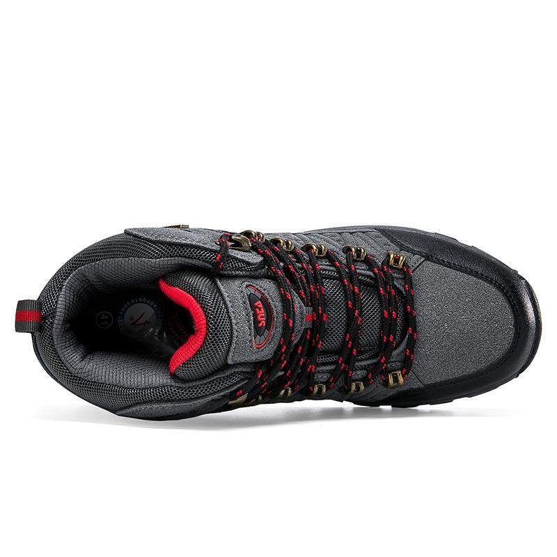 Jual Gas Sepatu Gunung Waterproof Snta 505 Mid Grey Red Trekking Hiking ...