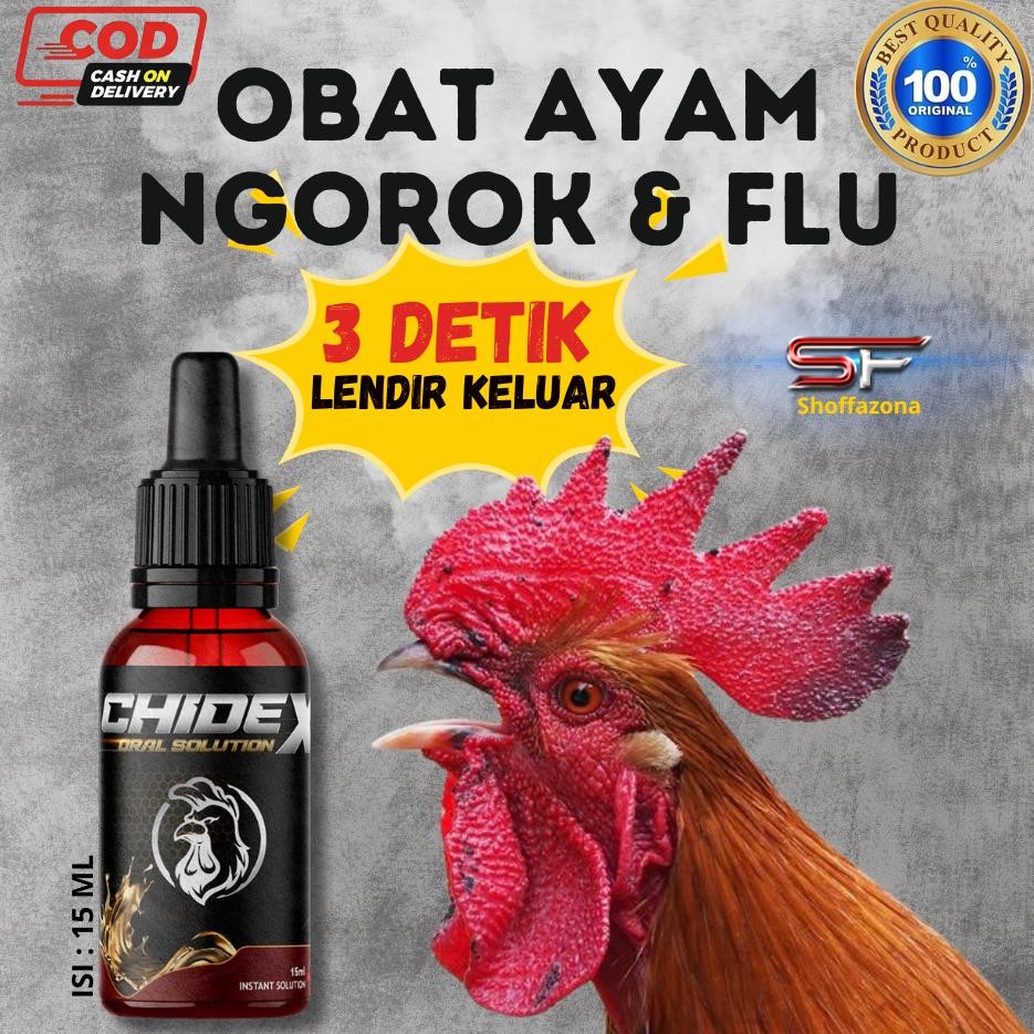 Jual NEWW CHIDEX AYAM OBAT AYAM NGOROK PILEK OBAT PENYAKIT PERNAFASAN | Shopee Indonesia