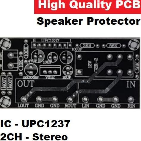 Jual PCB SPEAKER PROTECTOR STEREO IC UPC1237 PROTEKSI PROTEKTOR ...