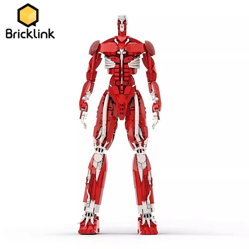 Jual Bricklink MOC Anime Attack on Titan Action Figures Bricks Colossus ...