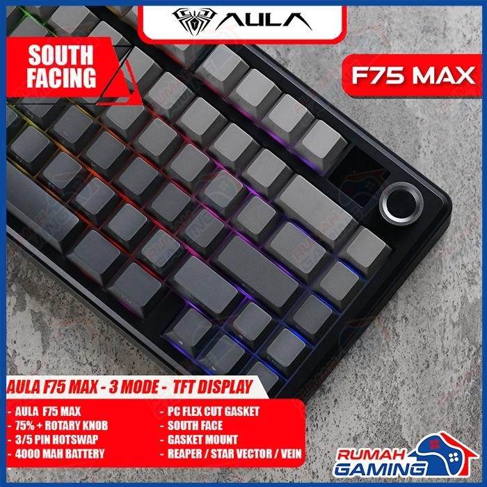 Jual Aula F75 Max - 75% Compact - 3 Mode - Tft Display - Gasket Mount - Rgb - Mechanical ...