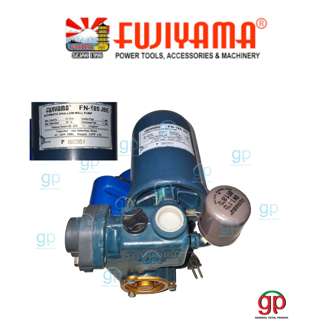 Jual POMPA AIR OTOMATIS FN125JBE FUJIYAMA FN 125 JBE POMPA AIR SUMUR ...