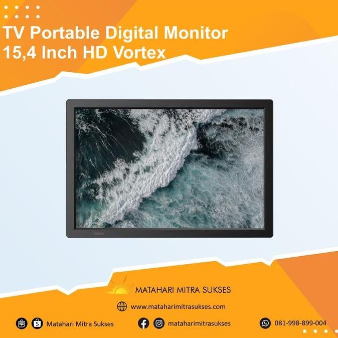 Jual TERBARU - TV Portable Digital 15,4 Inch HD VORTEX | Shopee Indonesia