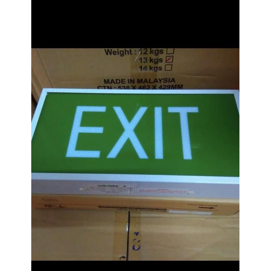 Jual lampu emergency exit / emergency lamp exit / emergency exit ...