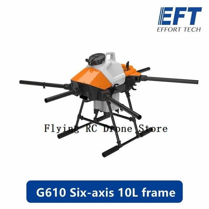 Jual Good EFT G610 six-axis 10L folding agricultural spraying drone 1460mm wheelbase plug-in ...