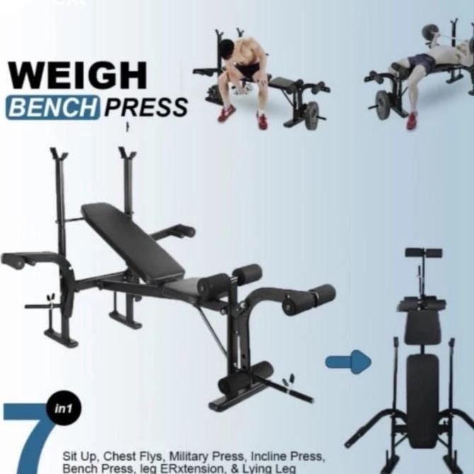 Jual Fitness Station Multifungsi Adjustable Sit Up Exercise Weight ...