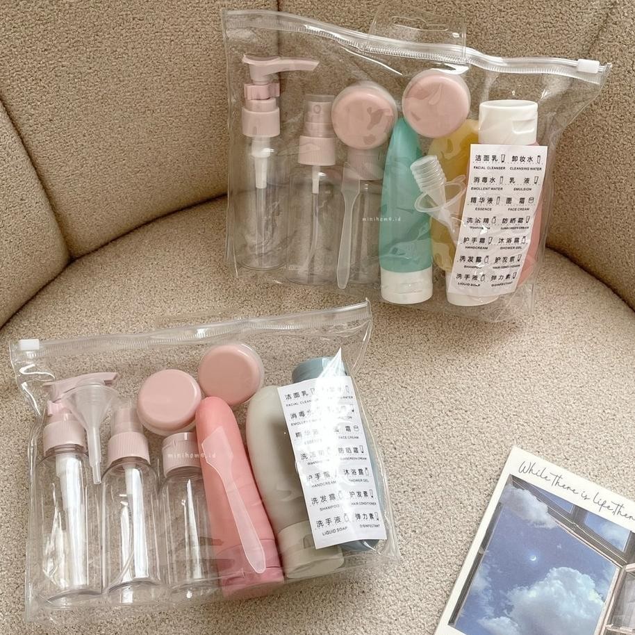 Jual Minihome Miya Botol Travel Set 11 In 1 Toiletries Travel Kit ...